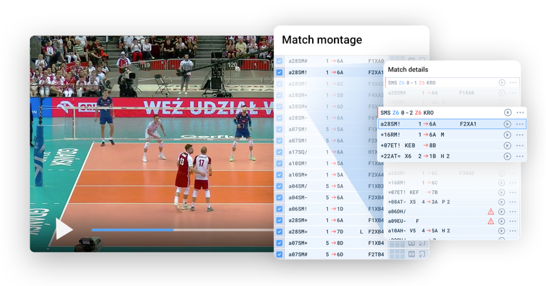 Get better insights with match video preview - VolleyStation